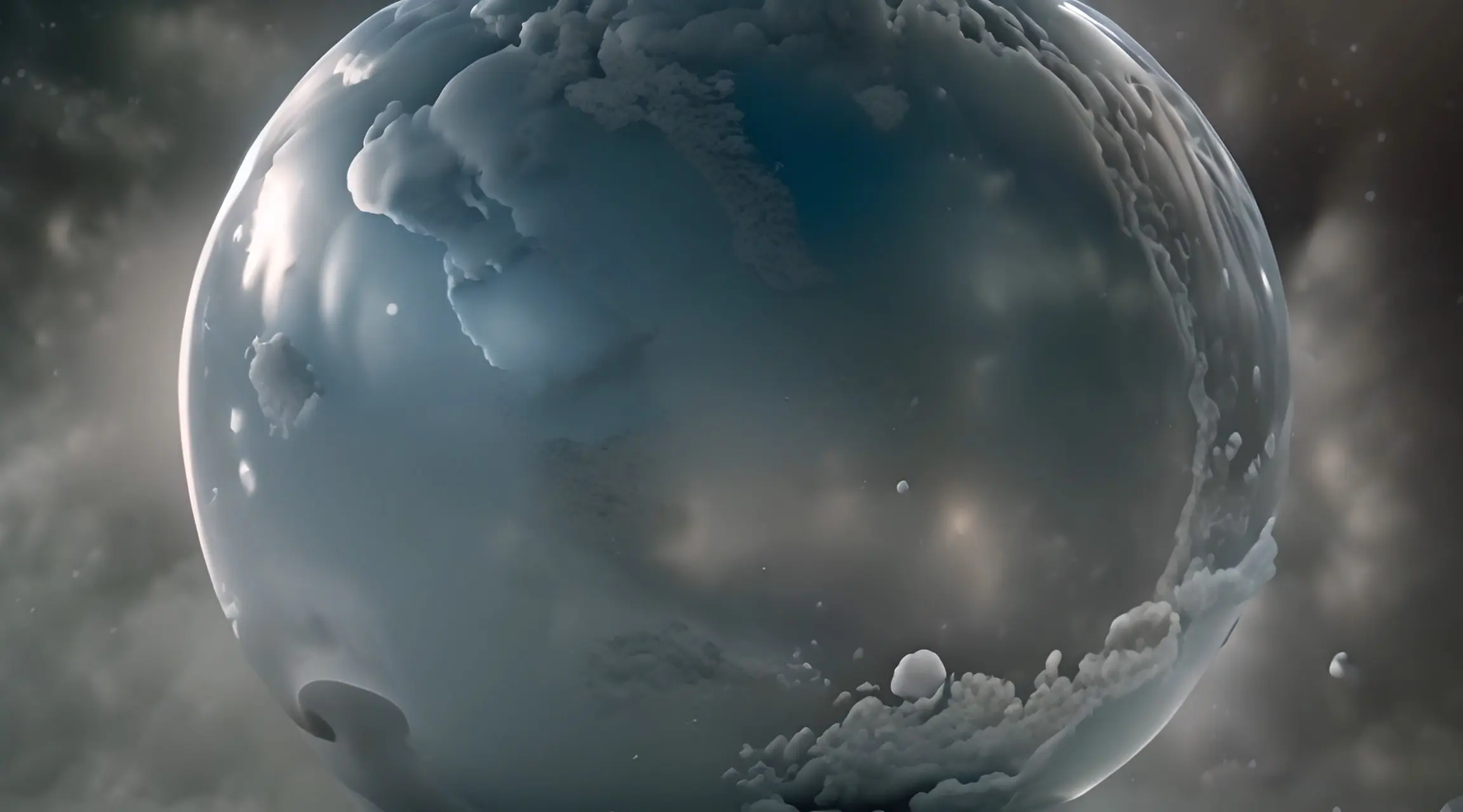 Gentle Earth Rotation Soft Clouds Video Loop | Videos